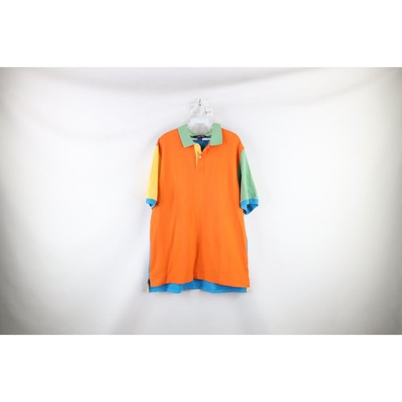 Lands' End | Shirts | Vintage 9s Streetwear Large Faded Rainbow Color ...